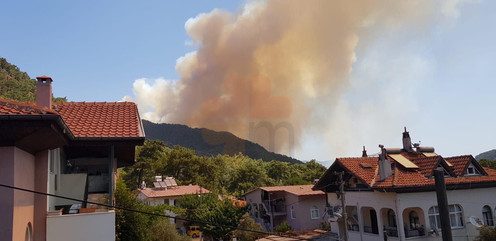 Forest fire on the last lockdown Sunday in Icmeler Marmaris - Marmaris ...